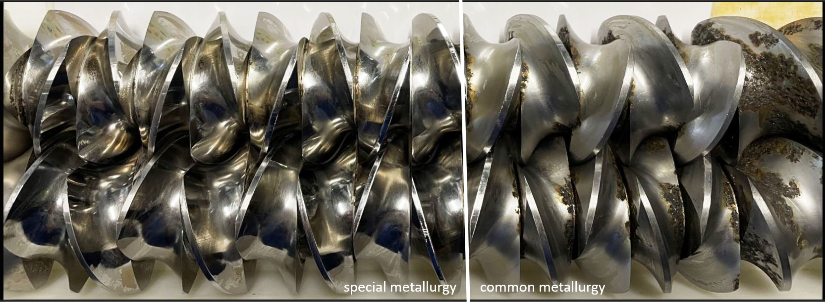 Veilig voedsel extruderen met nieuwe staalsoort